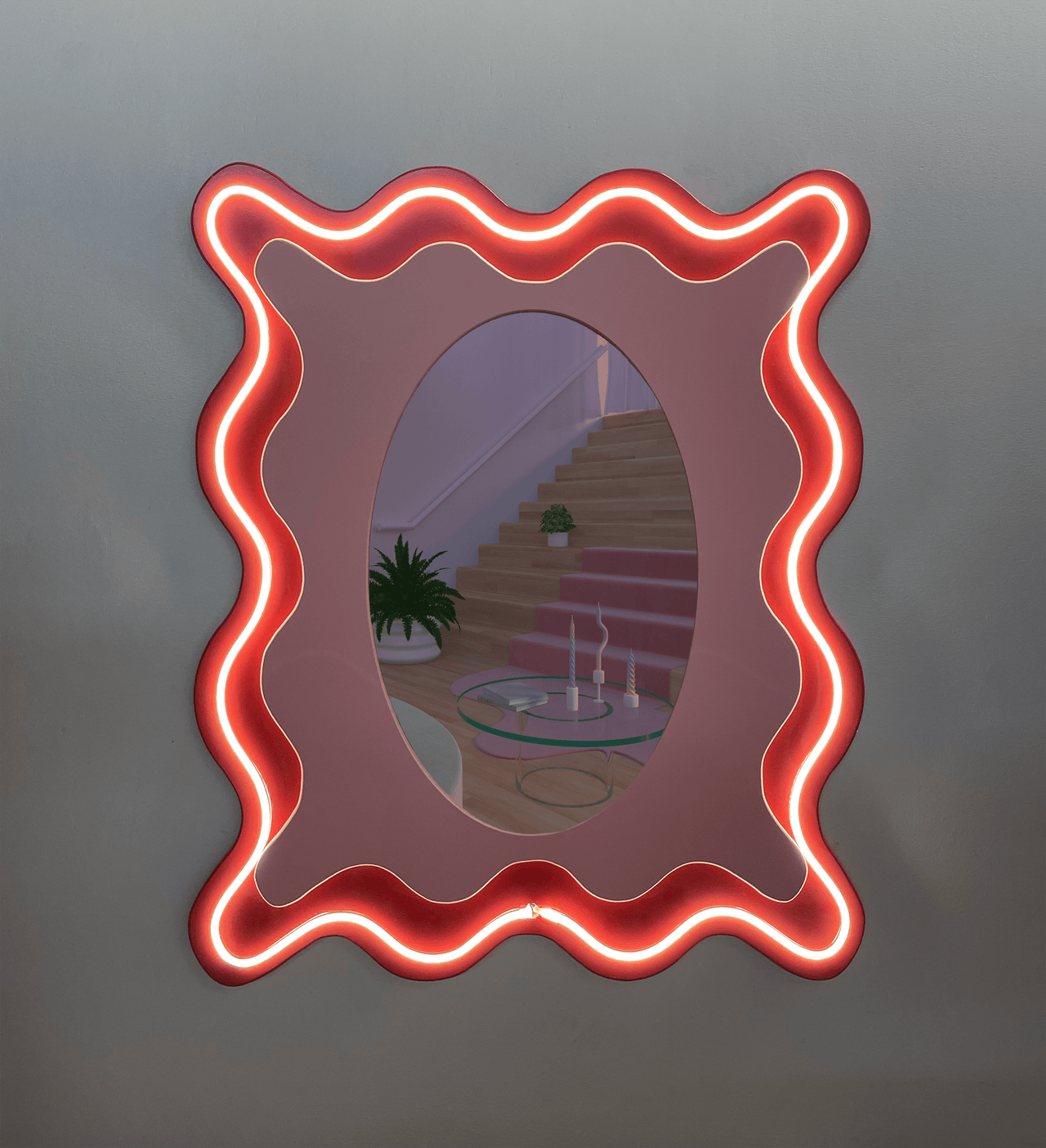 Curvy Betty Wavy mirror LED light – WellandLoves